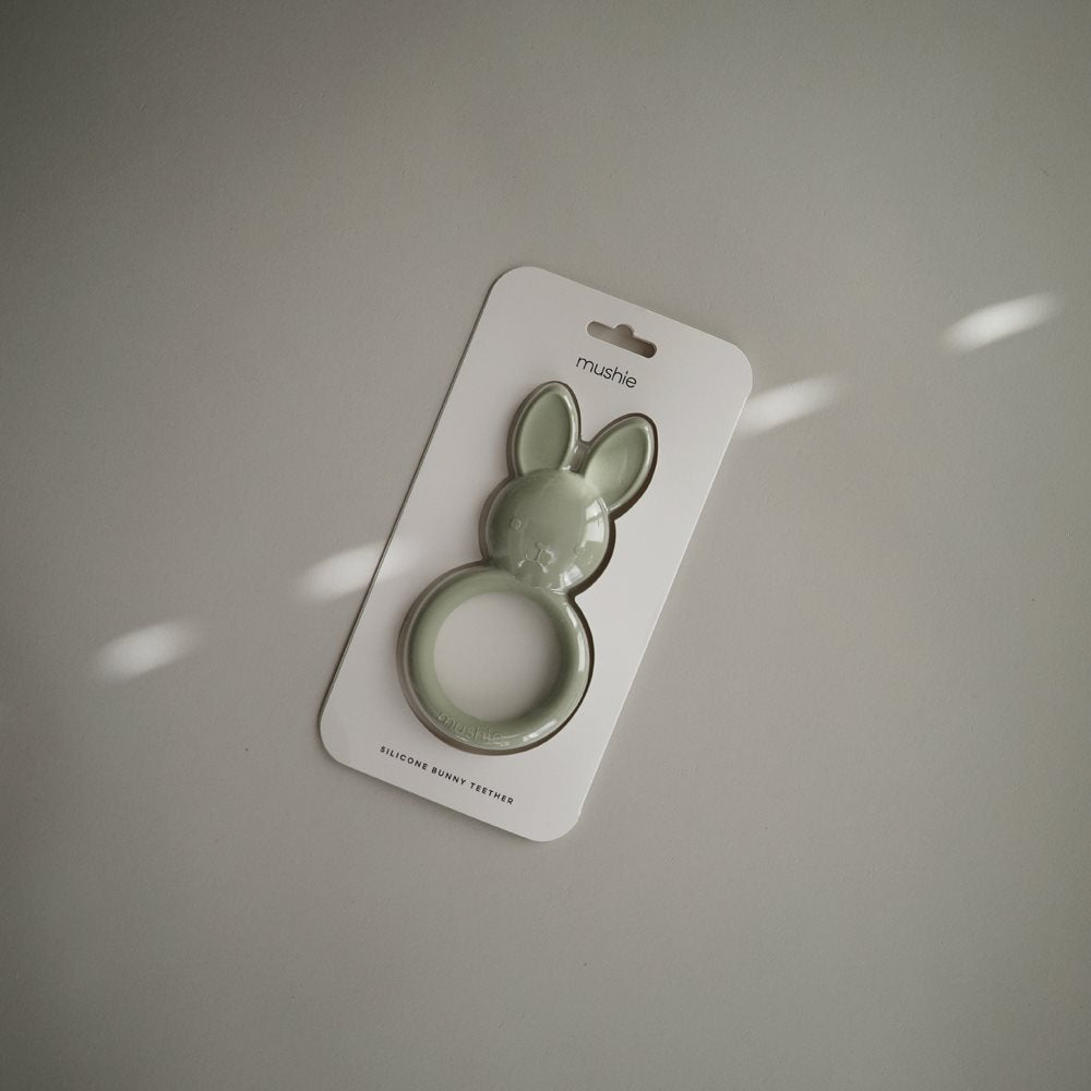 Mushie Teether Bunny Sage | Tiny Sprout
