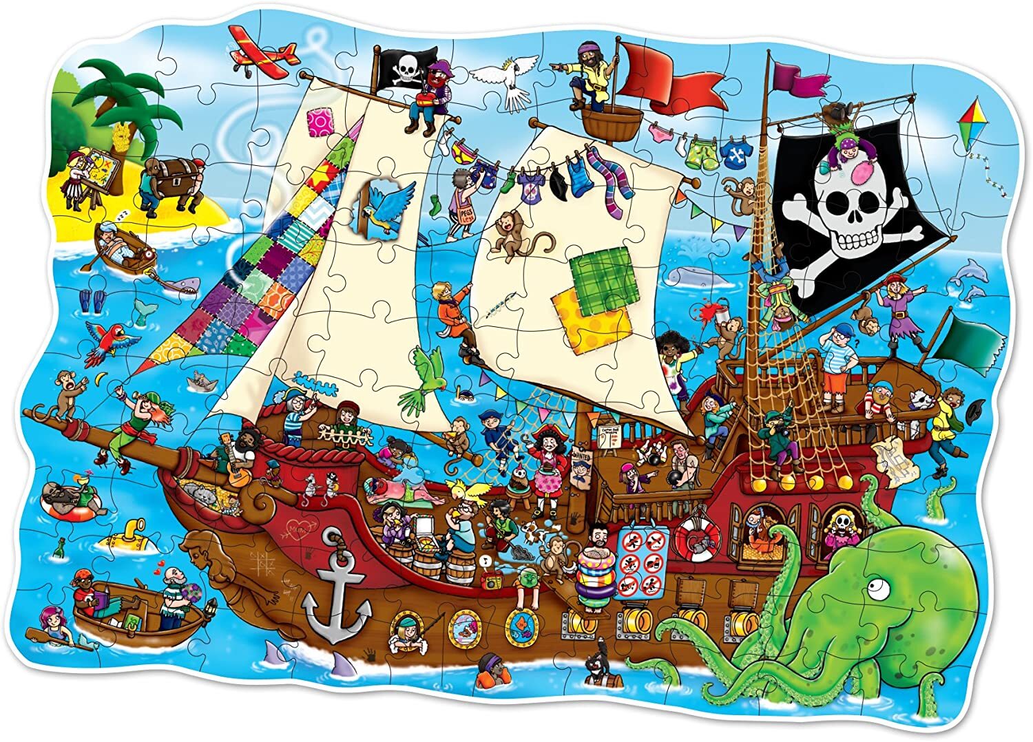 Orchard Games Pirate Ship Puzzle | Tiny Sprout