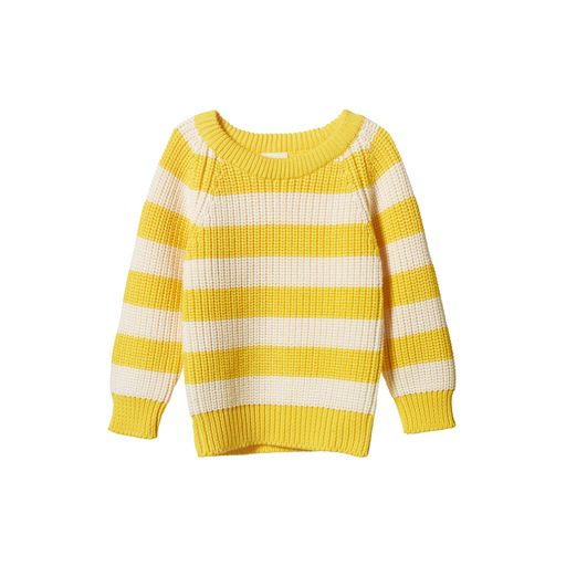 Nature Baby Chunky Knit Billy Jumper Bold Sunny Stripe | Tiny Sprout