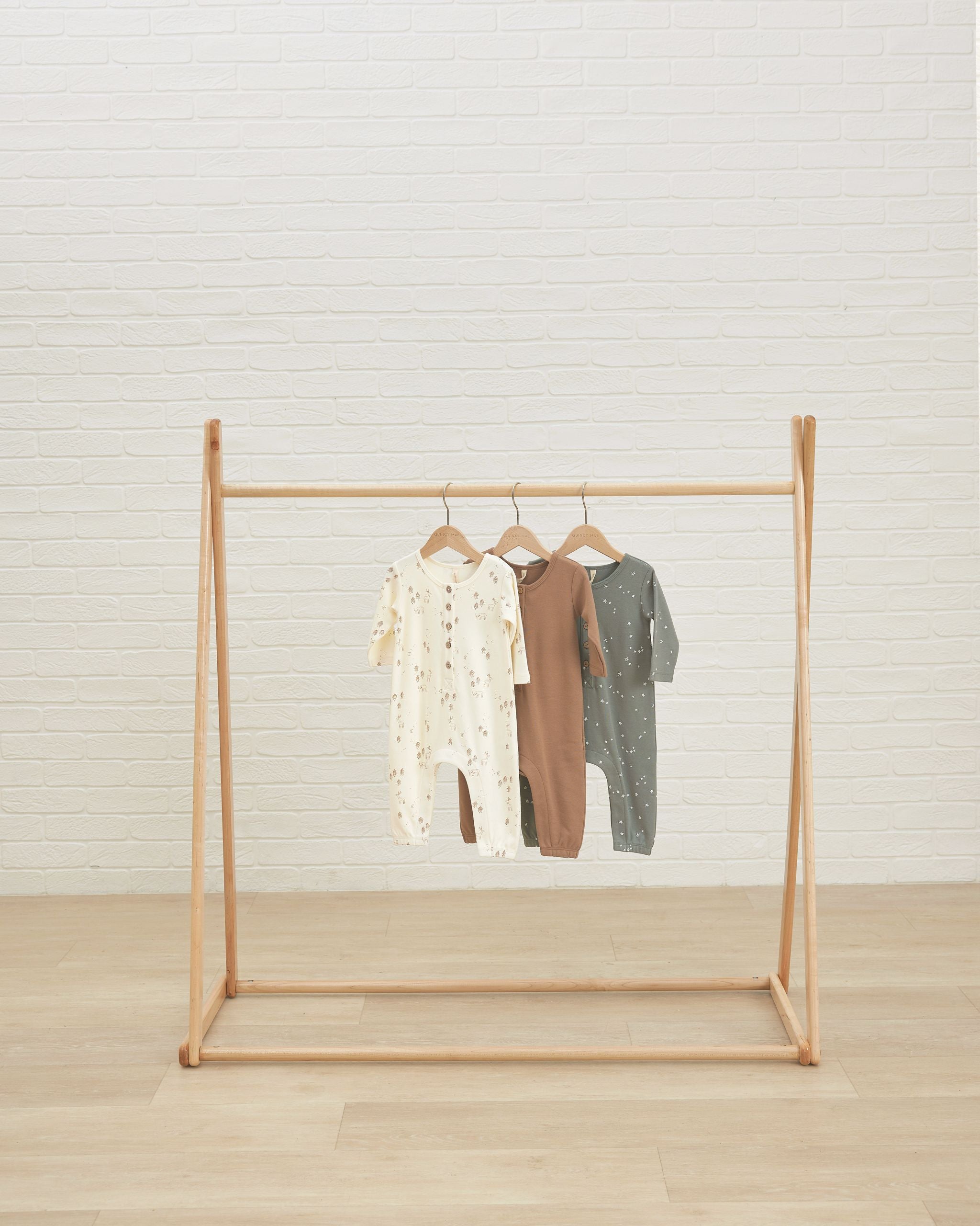 Quincy Mae Long Sleeve Jumpsuit Cocoa | Tiny Sprout