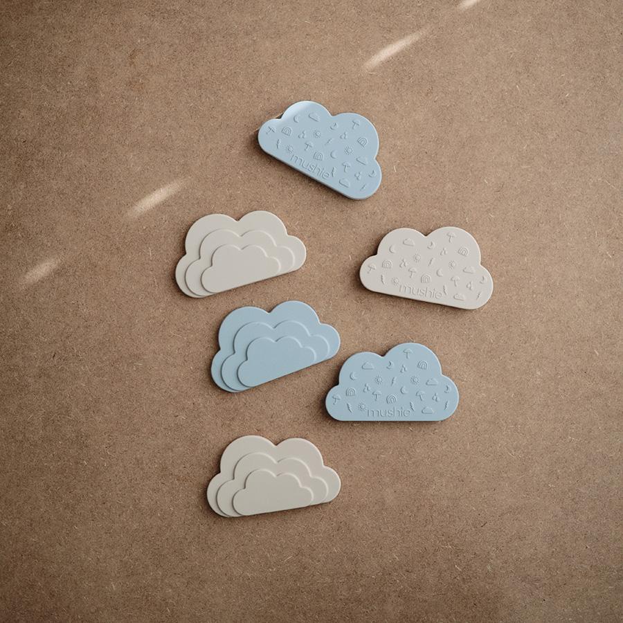 Mushie Teether Cloud Blue Cloud | Tiny Sprout
