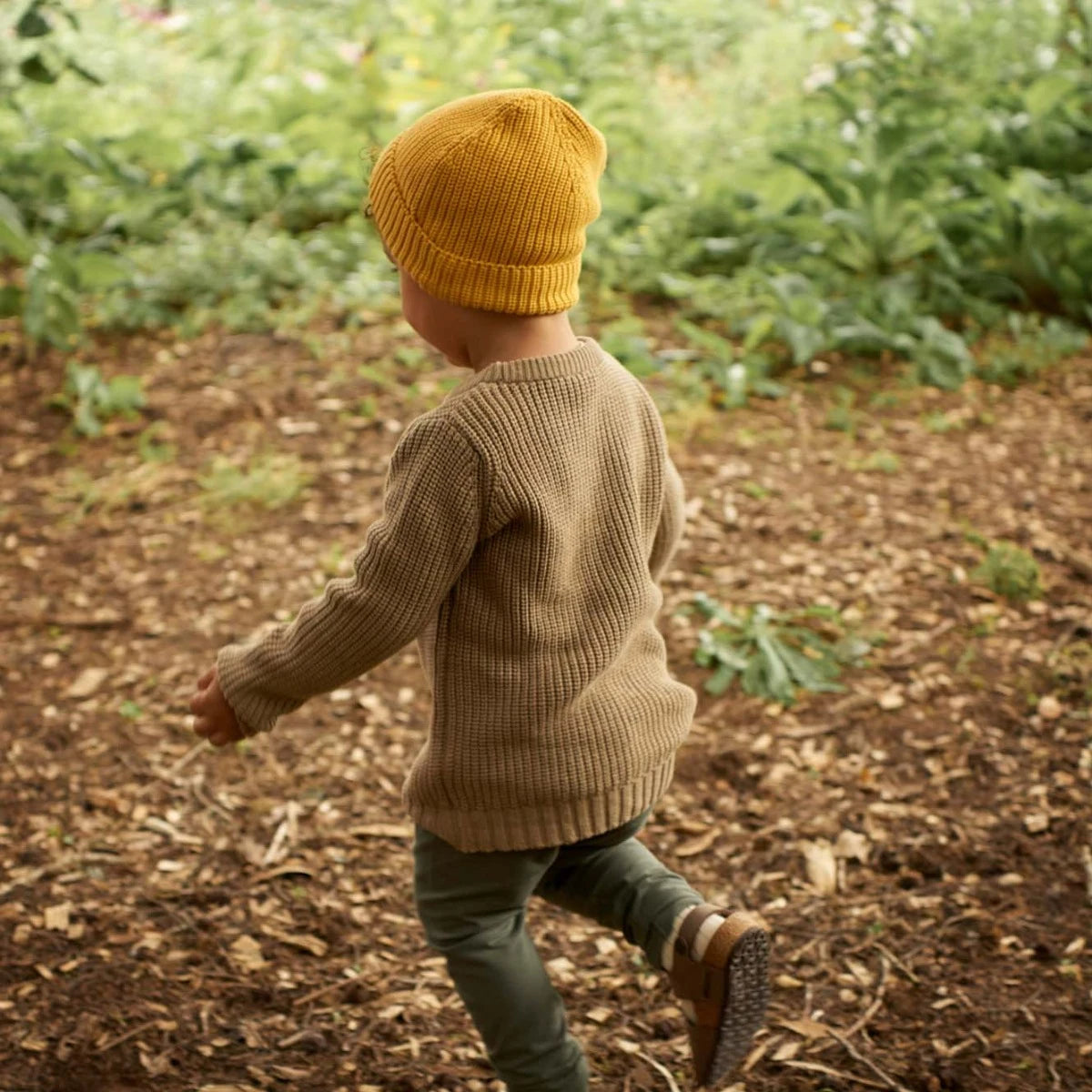 Nature Baby Chunky Knit Billy Jumper Twig Marl | Tiny Sprout