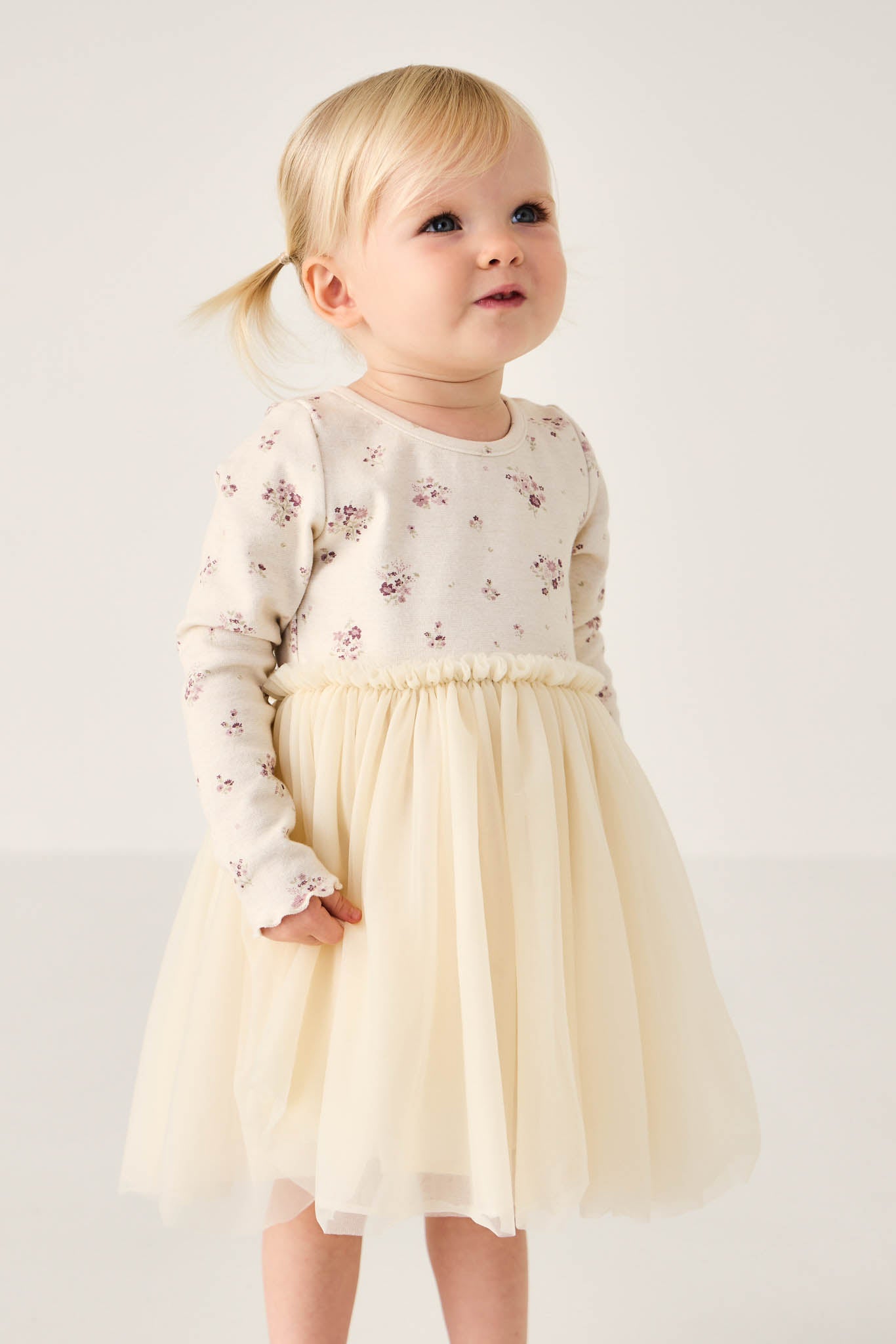 Jamie Kay Anna Tulle Dress Lauren Floral Tofu | Tiny Sprout