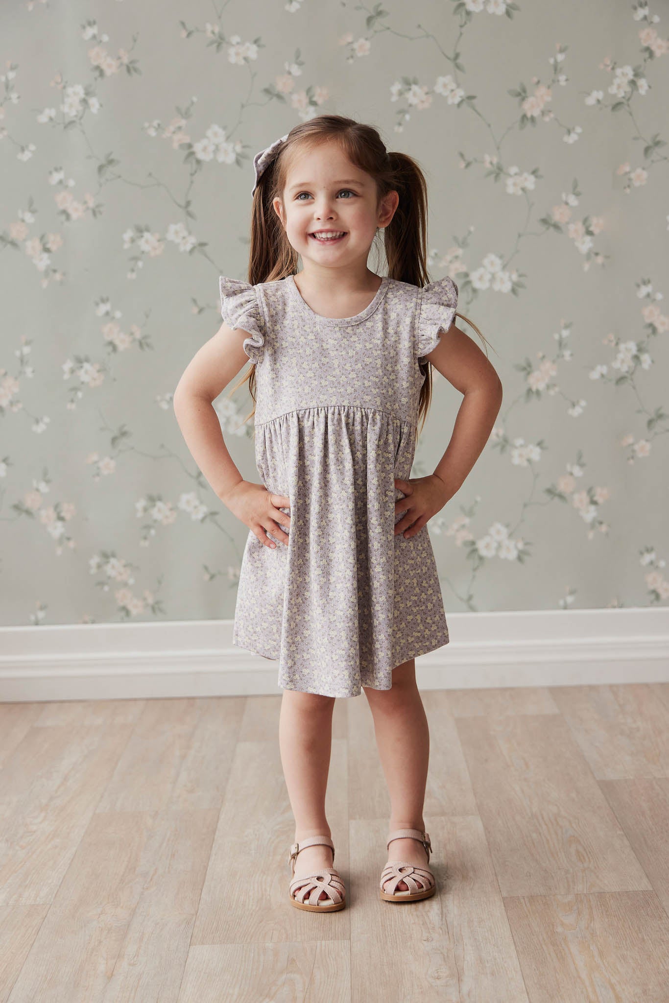 Jamie Kay Ada Dress Rosalie Field Raindrop | Tiny Sprout