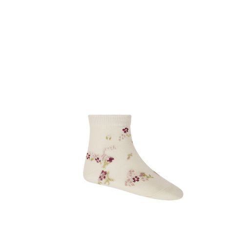 Jamie Kay Jacquard Floral Sock Lauren Floral | Tiny Sprout