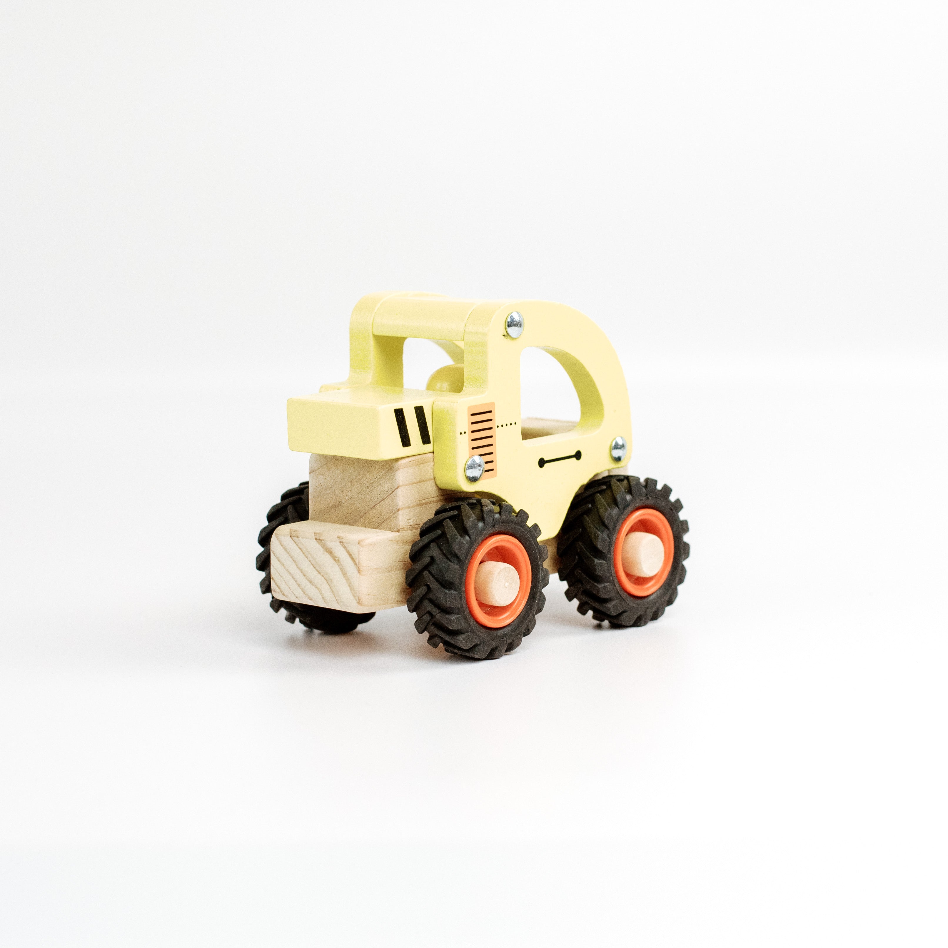 Wooden Toy Bulldozer Yellow | Tiny Sprout