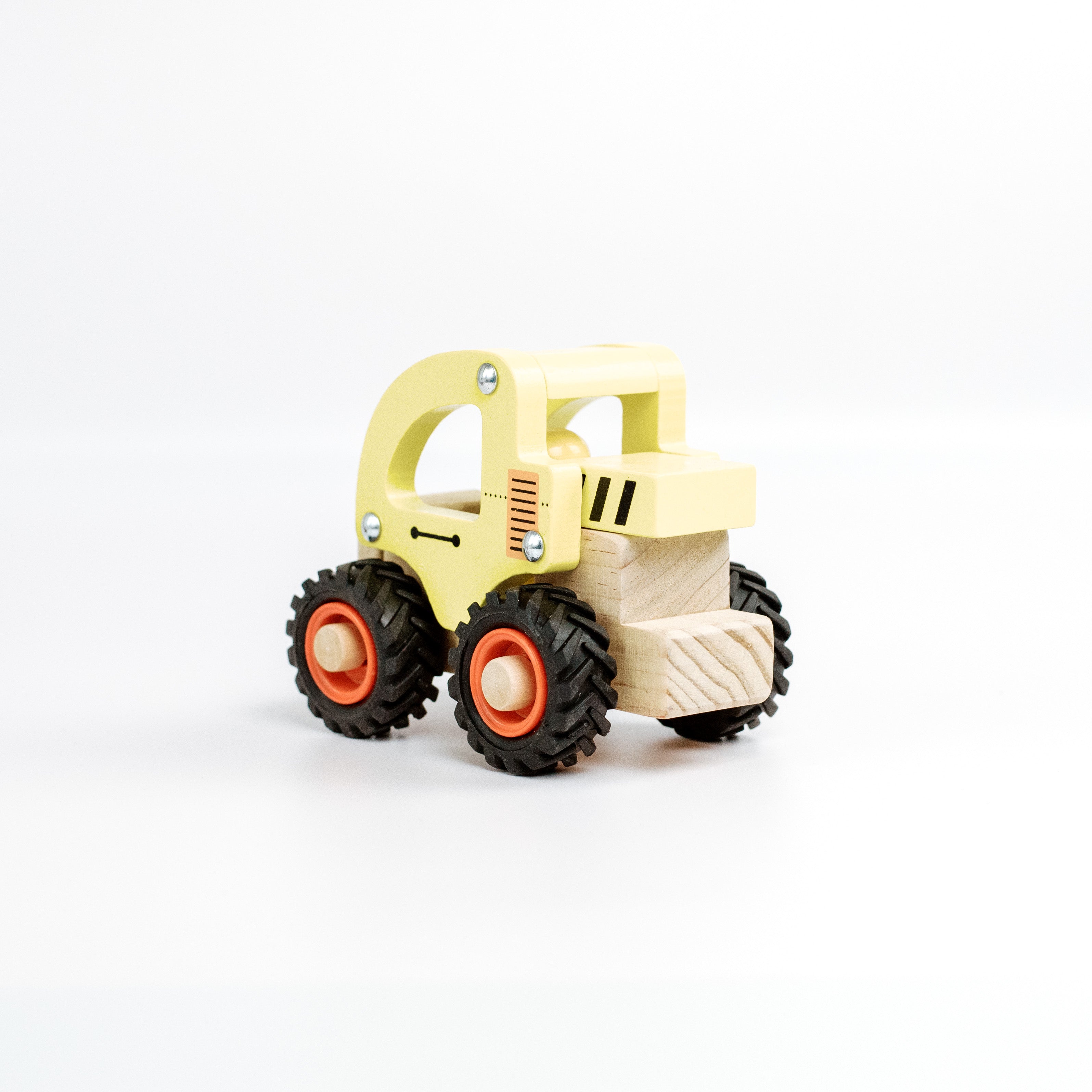 Wooden Toy Bulldozer Yellow | Tiny Sprout