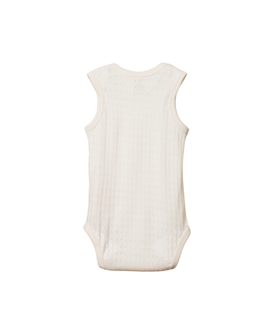 Nature Baby Pointelle Singlet Bodysuit Natural | Tiny Sprout