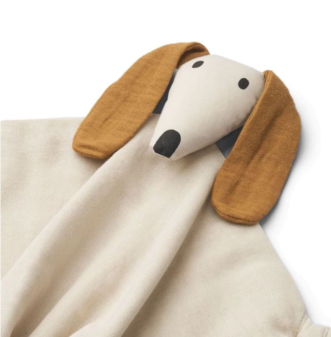 Liewood Agnete Cuddle Cloth Dog Sandy | Tiny Sprout