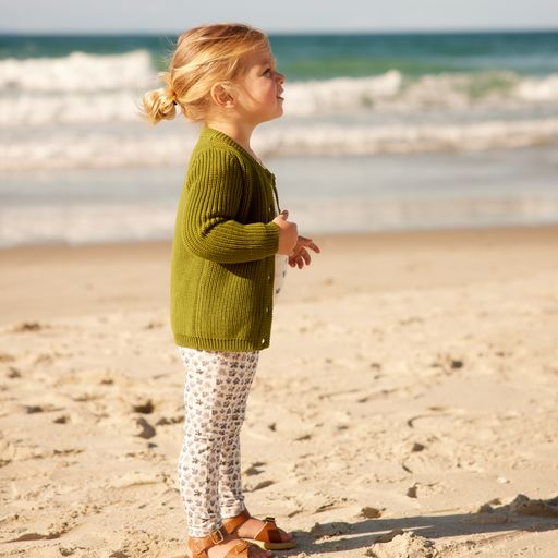Nature Baby Scout Cardigan Chunky Knit Leaf | Tiny Sprout