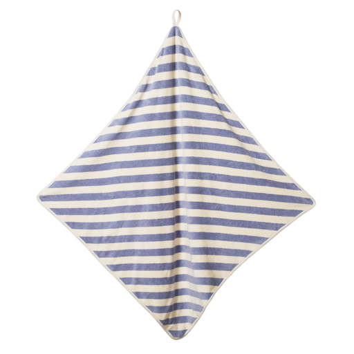 Nature Baby Hooded Bath Towel Bold Dusky Stripe | Tiny Sprout
