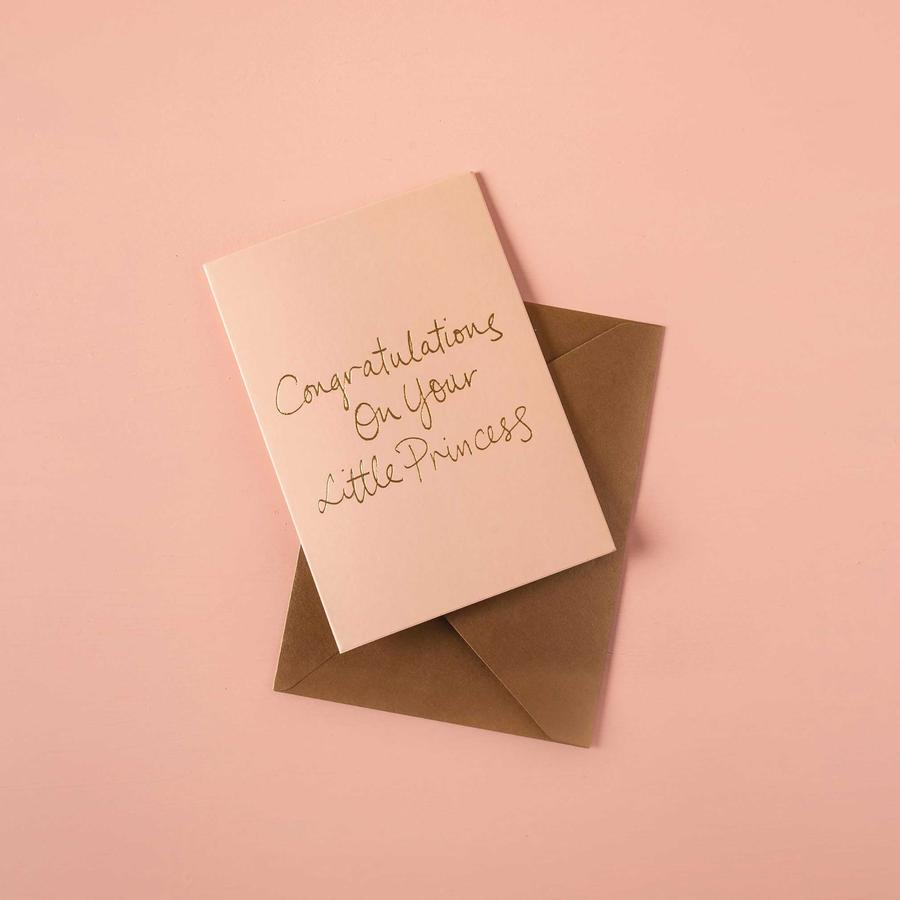 Baby Gift Card - Congratulations On Your Little Princess | Tiny Sprout
