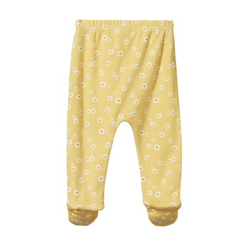 Nature Baby Footed Pants Strawberry Flower | Tiny Sprout