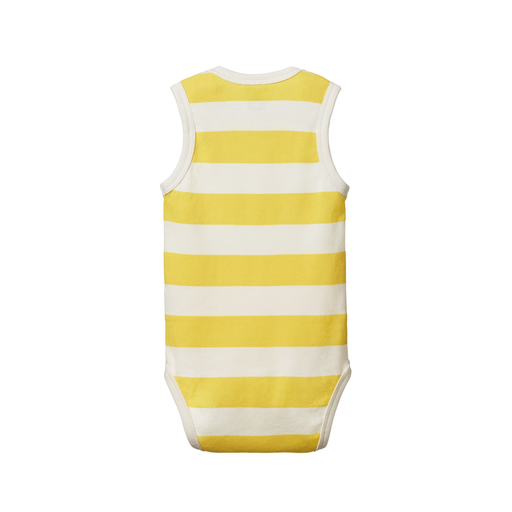 Nature Baby Singlet Bodysuit Bold Sunny Stripe | Tiny Sprout