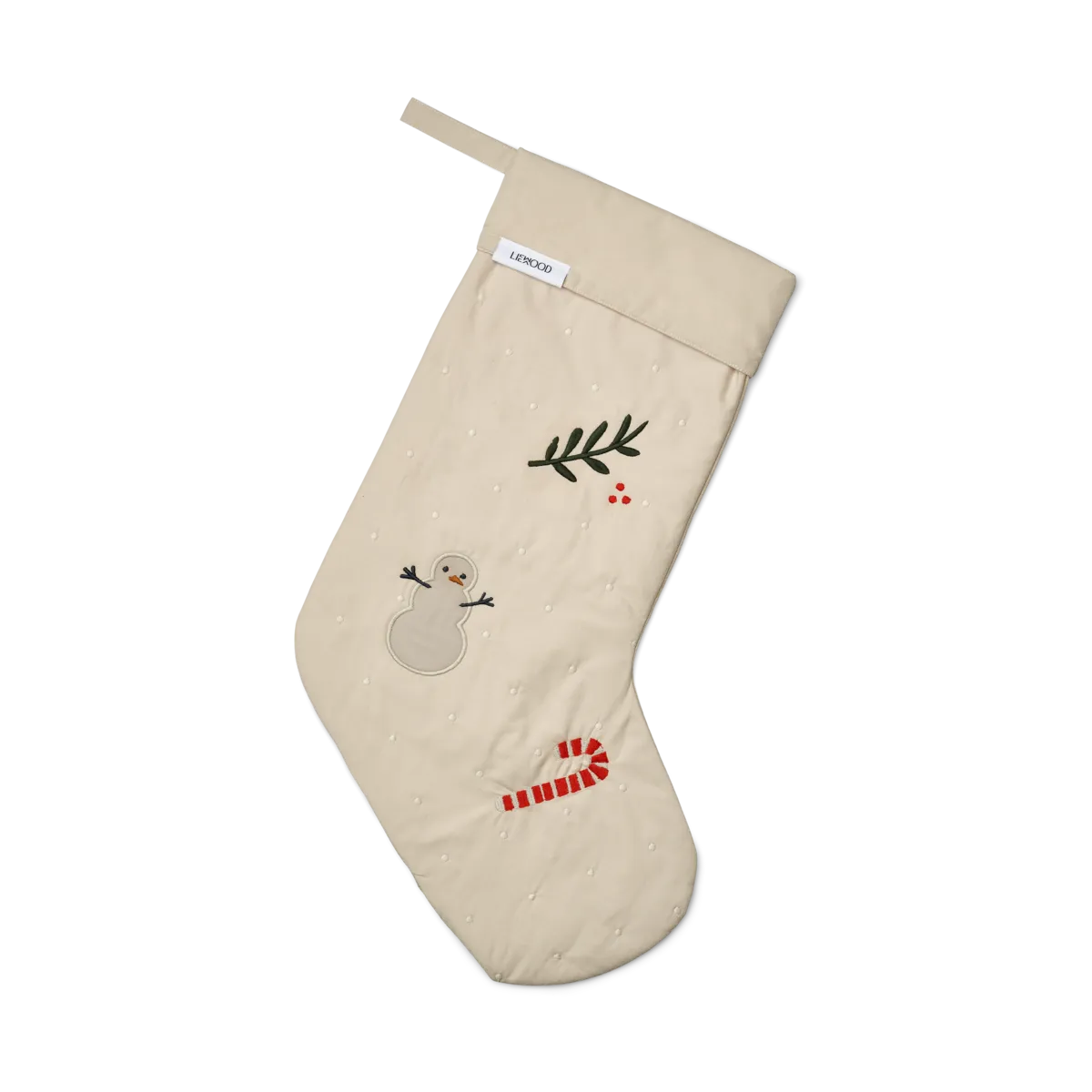 Liewood Basil Christmas Stocking Sandy Mix | Tiny Sprout