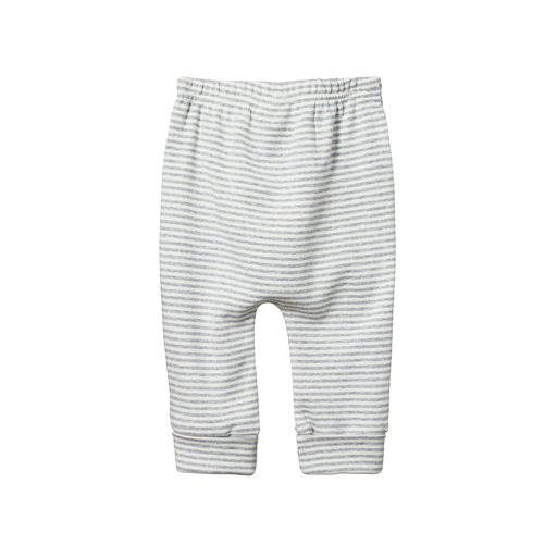 Nature Baby Drawstring Pants Grey Marle Stripe | Tiny Sprout