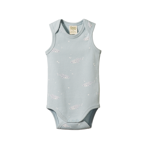 Nature Baby Singlet Bodysuit Spotted Whale Shark | Tiny Sprout