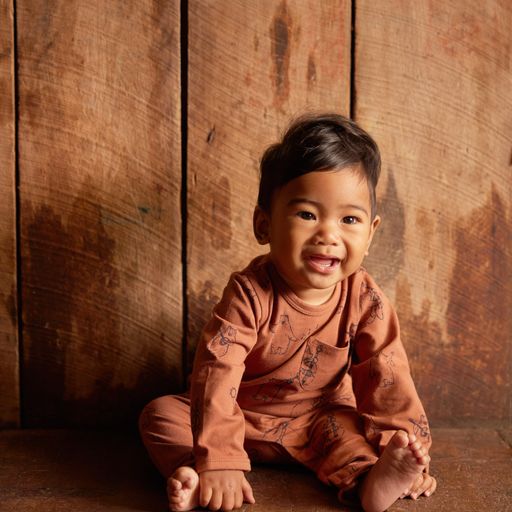 Nature Baby Quincy Romper Bluegrass Bears Coco | Tiny Sprout