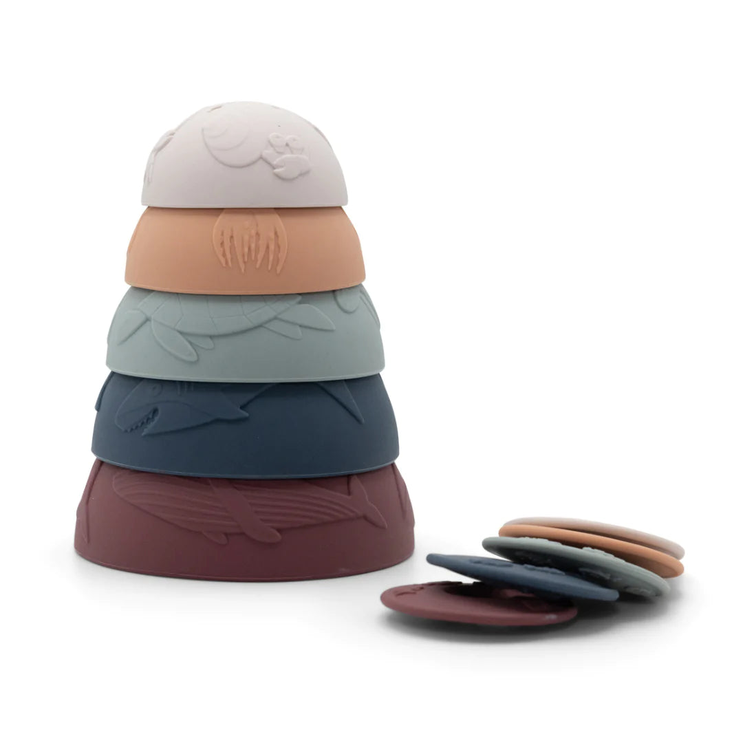 Jellystone Ocean Stacking Cups Earth | Tiny Sprout